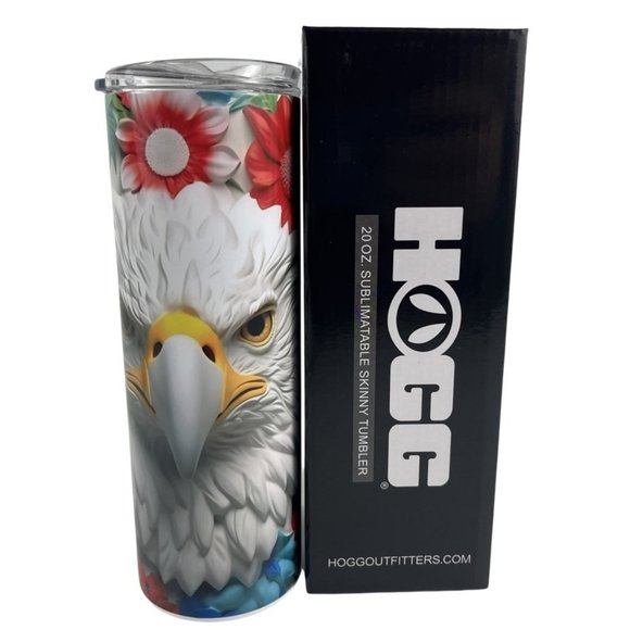 Sassy Hippo Creations | Dining | Skinny Tumbler 2oz Eagle 3d Red White Blue Flowers 4th Of July ...